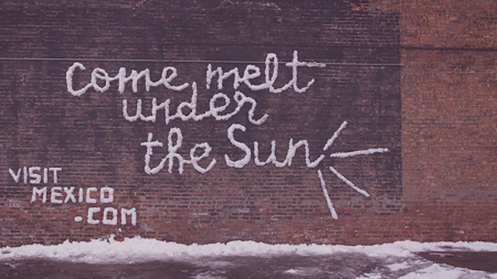 Unique Billboard Designs | Billboard Ads Made of Snow | bMedia