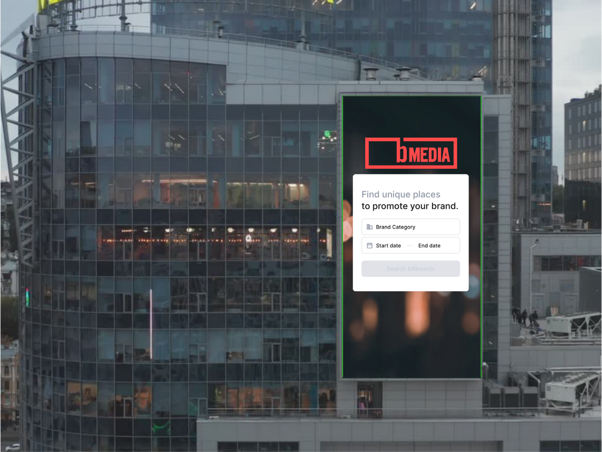 DOOH Advertising | Outdoor Media & Digital Billboards | bMedia Group
